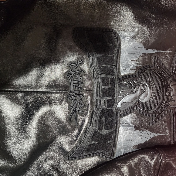 Avirex | Jackets & Coats | Limited Edition New York Avirex Black Leather Jacket 5x | Poshmark